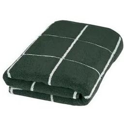 Duschtuch Ross "Cashmere &Uuml;berkaro", gr&uuml;n (moosgr&uuml;n), B:75cm L:140cm, Frottier, Baumwolle, Handt&uuml;cher, 100% Baumwolle, kariert, in modischen Karo Farben