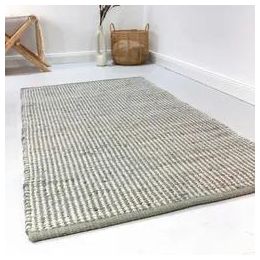 Wollteppich Esprit "Gobi, ESP-7112", grau, B:130cm H:10mm L:190cm, Jute, Wolle, Teppiche, Naturfaserteppich aus Jute und Wolle, handgewebt