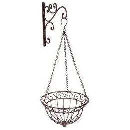 Blumenampel Home Affaire, braun (antikbraun), Metall, Dekoh&auml;nger