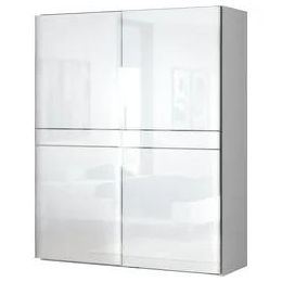 Schwebet&uuml;renschrank OTTO HOME "Piano, FSC-zertifiziert, mit Einlegeb&ouml;den und Kleiderstangen", wei&szlig; (wei&szlig; hochglanz), B:182cm H:224cm T:61cm, Holzwerkstoff, Schr&auml;nke, Schwebet&uuml;renschrank, UV lackiert, hochgl&auml;nzend, mit Soft-Close Funktion, in beige oder wei&szlig;