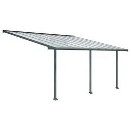 Terrassendach PALRAM - CANOPIA "Olympia 3x5.4", grau, B:546cm T:295cm, Aluminium, Polycarbonat (PC), Terrassen&uuml;berdachungen, BxT: 546x295 cm