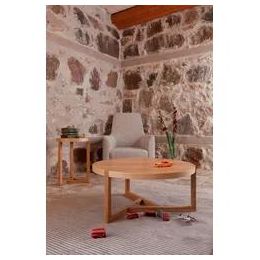 Couchtisch WOODMAN "Peppa", braun (eiche), B:82cm H:36cm T:82cm, Tische, Couchtisch, Breite 82 cm, FSC-zertifiziert