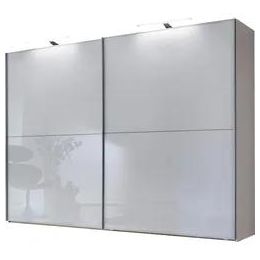 Schwebet&uuml;renschrank Wiemann "Orion, Kleiderschrank, Schrank, W&auml;scheschrank, mit Schiebet&uuml;ren", wei&szlig; (wei&szlig;, front glas wei&szlig;), B:150cm H:217cm T:67cm, Schr&auml;nke, Schwebet&uuml;renschrank, hochwertige Glasfront, variable Inneneinteilung, stilvolle Optik