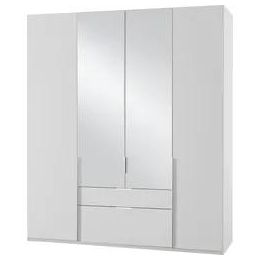 Kleiderschrank wimex "New York", wei&szlig; (wei&szlig;, spiegel), B:180cm H:208cm T:58cm, Schr&auml;nke, Kleiderschrank, mit Spiegelt&uuml;r