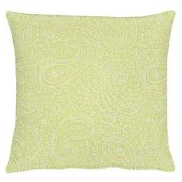 Kissenh&uuml;lle Apelt "7907 Uni Paisley" Gr. 2, gr&uuml;n, B:49cm L:49cm, Polyester, Obermaterial: 65% Polyester, 35% Viskose, Kissenbez&uuml;ge, Kissenh&uuml;lle, ohne F&uuml;llung