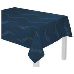 Tischdecke WIRTH "LUPARA" Gr. 1, blau, B:85cm L:85cm, Baumwolle, Polyester, Tischdecken, Tischdecke