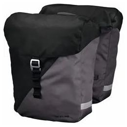 Fahrradtasche Racktime "Vida", grau (grau, schwarz), Taschen, B/H/T: 31,5cm x 37,5cm x 45cm, Polyester, B:31,5cm H:37,5cm T:45cm