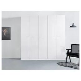 Dreht&uuml;renschrank Rauch "Kleiderschrank Schrank Garderobe TOPSELLER OTELI inkl. Inneneinteilung", wei&szlig; (alpinwei&szlig;, hochglanz wei&szlig;), B:226cm H:229cm T:54cm, Holzwerkstoff, Schr&auml;nke, Dreht&uuml;renschrank, mit zus&auml;tzlichen Einlegeb&ouml;den, optional mit Spiegel MADE IN GERMANY