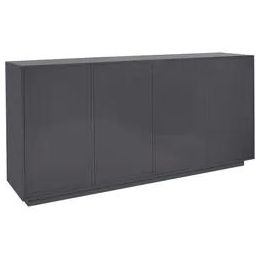 Sideboard Home Affaire "bloom", schwarz (anthrazit hochglanz), B:180cm H:86cm T:41,4cm, FSC-zertifizierter Holzwerkstoff, Sideboards, Sideboard, Breite ca. 180 cm
