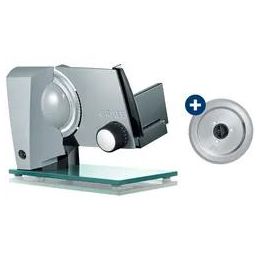 Graef Allesschneider "Sliced Kitchen S12120OT TWIN", grau, B:25,5cm H:26cm T:34,5cm, Allesschneider, Gratis Schinkenmesser im Wert von 34,99&euro; UVP