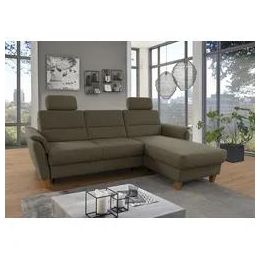 Ecksofa Home Affaire "Palmera L-Form, B: 244 cm - OTTO. Verl&auml;ssliche Qualit&auml;t.", gr&uuml;n (oliv), B:244cm H:89cm T:163cm, 100% Polyester;Struktur (100% Polyester);Luxus-Microfaser in Lederoptik (100% Polyester), Sofas, Ecksofa, optional Bettfunktion & Bettkasten, Federkern