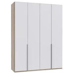 Kleiderschrank wimex "New York", wei&szlig; (struktureichefarben hell, front wei&szlig;), B:180cm H:236cm T:58cm, Schr&auml;nke, Kleiderschrank, in vielen Breiten, 208 oder 236cm hoch