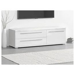 TV-Board OTTO HOME "Piano", wei&szlig; (wei&szlig; 70 hochglanz), B:150cm H:46,2cm T:45,2cm, Holzwerkstoff, Sideboards, TV-Board, UV lackiert, mit Soft-Close-Funktion