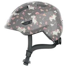 Kinderfahrradhelm Abus "SMILEY 3.0" Gr. S, grau (grau horse), Helme, Kinder, S Kopfumfang: 45cm - 50cm