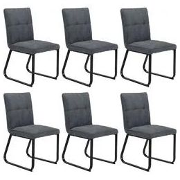 Essgruppe ByLiving, braun (braun, dunkelgrau, dunkelgrau, schwarz), B:160cm H:95,5cm T:62cm, FSC-zertifizierter Holzwerkstoff, Sitzm&ouml;bel-Sets, Essgruppe