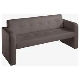 Sitzbank exxpo - SOFA FASHION "Barista K&uuml;chensofa, kompakte Stellma&szlig;e, Sitzh&ouml;he 49cm", grau (taupe), B:182cm H:82cm T:68cm, Carabu (50%Polyester, 35%Polyacryl, 15%Polyamid), Sitzb&auml;nke, Sitzbank, mit R&uuml;ckenlehne