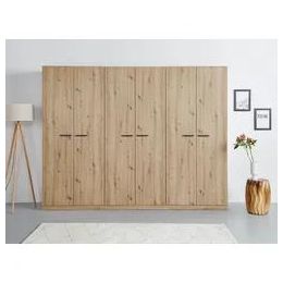 Dreht&uuml;renschrank Rauch "Kleiderschrank Schrank Garderobe TOPSELLER OTELI inkl. Inneneinteilung", braun (eiche artisan), B:271cm H:210cm T:54cm, Holzwerkstoff, Schr&auml;nke, Dreht&uuml;renschrank, mit zus&auml;tzlichen Einlegeb&ouml;den, optional mit Spiegel MADE IN GERMANY