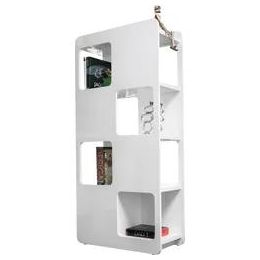 Raumteiler Salesfever "Flexibler Raumteiler", wei&szlig;, B:81cm H:168cm T:36cm, MDF, Regale, Raumteiler, Flexibel platzierbar f&uuml;r individuelles Wohnambiente