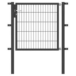 GAH Alberts Zauneinzelt&uuml;r ALBERTS "Flexo", grau (anthrazit), B:100cm H:100cm, Stahl, Tore, 100 cm Breite, in versch. H&ouml;hen