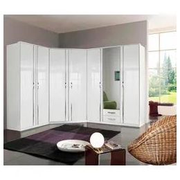 Kleiderschrank wimex "Tromo", wei&szlig; (wei&szlig;, hochglanz wei&szlig;), B:135cm H:197cm T:58cm, Schr&auml;nke, Kleiderschrank