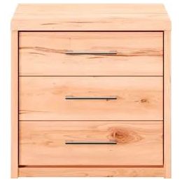 Nachtkommode Priess "Arnsberg", braun (astkernbuche), B:50,5cm H:49cm T:35,5cm, Holzwerkstoff, Sideboards
