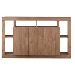 Sideboard Home Affaire "Rimini", braun (mercure nb holzstruktur), B:172cm H:102cm T:42cm, Sideboards, Sideboard, mit 3 T&uuml;ren