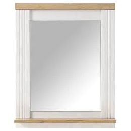 Wandspiegel OTTO HOME "WESTMINSTER, Spiegel im Landhausstil, Badspiegel", wei&szlig; (pinie wei&szlig; dekor), B:60cm H:75cm T:15cm, FSC-zertifizierter Holzwerkstoff, Spiegel, Wandspiegel, in 2 Farben verf&uuml;gbar, mit Ablageboden