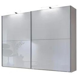 Schwebet&uuml;renschrank Wiemann "Orion, Kleiderschrank, Schrank, W&auml;scheschrank, mit Schiebet&uuml;ren", wei&szlig; (wei&szlig;, front glas wei&szlig;), B:250cm H:217cm T:67cm, Schr&auml;nke, Schwebet&uuml;renschrank, hochwertige Glasfront, variable Inneneinteilung, stilvolle Optik