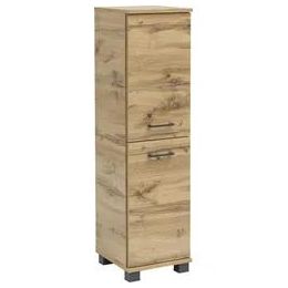 Midischrank Schildmeyer "Nora", braun (eiche landhausfarben), B:30,3cm H:116,9cm T:32,6cm, FSC-zertifizierter Holzwerkstoff, Schr&auml;nke, Midischrank