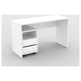 B&uuml;rom&ouml;bel-Set Home Affaire "Agapi", wei&szlig;, H:75cm T:50cm, Holzwerkstoff, Melamin, Arbeitsm&ouml;bel-Sets, B&uuml;rom&ouml;bel-Set, bestehend aus Schreibtisch und Rollcontainer im modernen Design