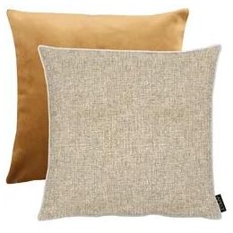 Dekokissen Apelt "Alessio" Gr. 1, beige (natur, gemustert), B:40cm L:60cm, Bezug: 80% Polyester, 20% Viskose, Dekokissen_Sitzkissen_Kissenh&uuml;llen, Wendekissenh&uuml;lle ohne F&uuml;llung, 1 St&uuml;ck
