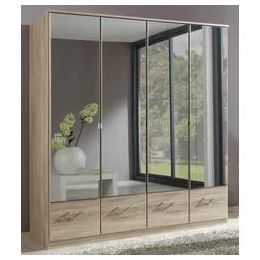 Kleiderschrank wimex "Imago", braun (struktureichefarben hell), B:180cm H:199cm T:58cm, Schr&auml;nke, Kleiderschrank