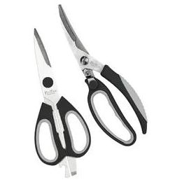 Pinti Inox Gefl&uuml;gelschere PINTINOX "Professional", schwarz (edelstahlfarben, schwarz), Scheren, Set: K&uuml;chenschere und Gefl&uuml;gelschere, Edelstahl