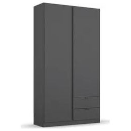 Dreht&uuml;renschrank Rauch "StyleUp", grau (graumetallic), B:91cm H:197cm T:54cm, Holzwerkstoff, Schr&auml;nke, Dreht&uuml;renschrank, Typ Monochrome mit eleganten, langen Griffstangen in Schrankfarbe