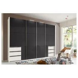 Schwebet&uuml;renschrank wimex "Level by fresh to go", wei&szlig; (wei&szlig;, grauglas), B:300cm H:216cm, Schr&auml;nke, Schwebet&uuml;renschrank, mit Glast&uuml;ren und Synchron&ouml;ffnung