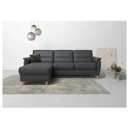 Ecksofa Home Affaire "Palmera L-Form, B: 244 cm - OTTO. Verl&auml;ssliche Qualit&auml;t.", schwarz, B:244cm H:89cm T:163cm, Luxus-Microfaser (100% Polyester);Struktur (100% Polyester);Luxus-Microfaser in Lederoptik (100% Polyester), Sofas, Ecksofa, optional Bettfunktion & Bettkasten, Federkern