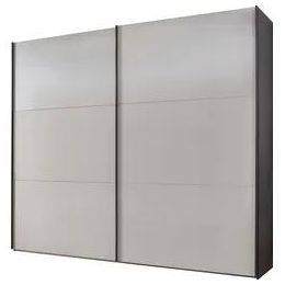 Schwebet&uuml;renschrank Wiemann "Korfu", grau, B:246,9cm H:236cm T:67cm, Schr&auml;nke, Schwebet&uuml;renschrank, hochwertige Beschl&auml;ge