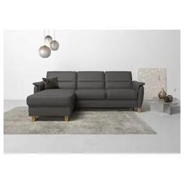 Ecksofa Home Affaire "Palmera L-Form, B: 244 cm - OTTO. Verl&auml;ssliche Qualit&auml;t.", braun (mocca), B:244cm H:89cm T:163cm, Luxus-Microfaser (100% Polyester);Struktur (100% Polyester);Luxus-Microfaser in Lederoptik (100% Polyester), Sofas, Ecksofa, optional Bettfunktion & Bettkasten, Federkern