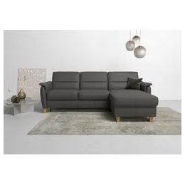 Ecksofa Home Affaire "Palmera L-Form, B: 244 cm - OTTO. Verl&auml;ssliche Qualit&auml;t.", braun (mocca), B:244cm H:89cm T:163cm, Luxus-Microfaser (100% Polyester);Struktur (100% Polyester);Luxus-Microfaser in Lederoptik (100% Polyester), Sofas, Ecksofa, optional Bettfunktion & Bettkasten, Federkern