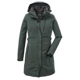 Parka Killtec "KOW 165 WMN PRK", Damen, Gr. 42, gr&uuml;n, Obermaterial: 100% Polyester;Futter: 100% Polyester;F&uuml;llung: 100% Polyester, Jacken Parka, Wasser- und winddichter Parka mit Teddyfleece und abnehmbarer Kapuze