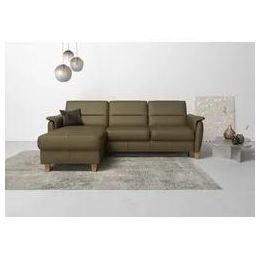 Ecksofa Home Affaire "Palmera L-Form, B: 244 cm - OTTO. Verl&auml;ssliche Qualit&auml;t.", gr&uuml;n (olive), B:244cm H:89cm T:163cm, Luxus-Microfaser (100% Polyester);Struktur (100% Polyester);Luxus-Microfaser in Lederoptik (100% Polyester), Sofas, Ecksofa, optional Bettfunktion & Bettkasten, Federkern
