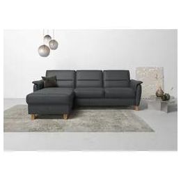 Ecksofa Home Affaire "Palmera L-Form, B: 244 cm - OTTO. Verl&auml;ssliche Qualit&auml;t.", schwarz, B:244cm H:89cm T:163cm, Luxus-Microfaser (100% Polyester);Struktur (100% Polyester);Luxus-Microfaser in Lederoptik (100% Polyester), Sofas, Ecksofa, optional Bettfunktion & Bettkasten, Federkern