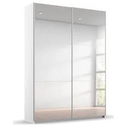 Schwebet&uuml;renschrank Rauch "Kleiderschrank Schrank Garderobe REFLECT", wei&szlig; (alpinwei&szlig;), B:131cm H:210cm T:59cm, Holzwerkstoff, Schr&auml;nke, Schwebet&uuml;renschrank, inkl. praktischer Innenausstattung mit 2 Stoffboxen MADE IN GERMANY