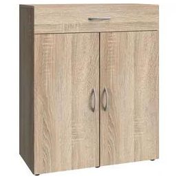 Kombikommode wimex "Multiraumkonzept", braun (eiche s&auml;gerau, nachbildung), B:80cm H:98cm T:48cm, Holzwerkstoff, Spanplatte, Sideboards, Kombikommode, Schubk&auml;sten auf Metallschienen