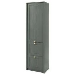 Garderobenschrank Home Affaire, gr&uuml;n, B:60cm H:204cm T:43cm, Holzwerkstoff, MDF, Schr&auml;nke, Garderobenschrank, H&ouml;he ca. 204 cm