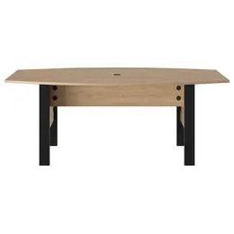 Konferenztisch GAMI "Faro", braun (eiche hell, eiche hell, eiche hell), B:200cm H:76cm T:100cm, Tische, moderner Industrial Look