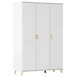 Kleiderschrank Rauch "Ottos Choice Skandi Kinderzimmer Bestseller Schlafzimmerschrank FALUN", wei&szlig; (alpinwei&szlig;), B:137cm H:203cm T:53cm, Holzwerkstoff, Schr&auml;nke, Kleiderschrank, im modernen Skandi-Look, F&uuml;&szlig;e/Griffe Eiche massiv MADE IN GERMANY