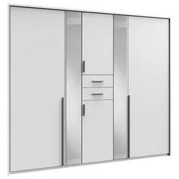 Kleiderschrank wimex "Vanea", wei&szlig;, B:225cm H:208cm T:58cm, Schr&auml;nke, Kleiderschrank Dreht&uuml;renschrank