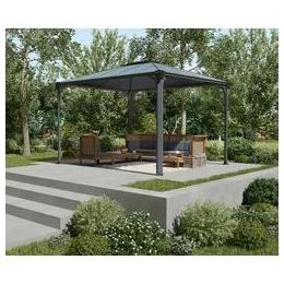 Pavillon PALRAM - CANOPIA "Martinique 3600", grau, B/H/T: 360cm x 274cm x 296cm, Pavillons, BxT: 360x295,8 cm