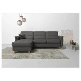 Ecksofa Home Affaire "Palmera L-Form, B: 244 cm - OTTO. Verl&auml;ssliche Qualit&auml;t.", braun (mocca), B:244cm H:89cm T:163cm, Luxus-Microfaser (100% Polyester);Struktur (100% Polyester);Luxus-Microfaser in Lederoptik (100% Polyester), Sofas, Ecksofa, optional Bettfunktion & Bettkasten, Federkern